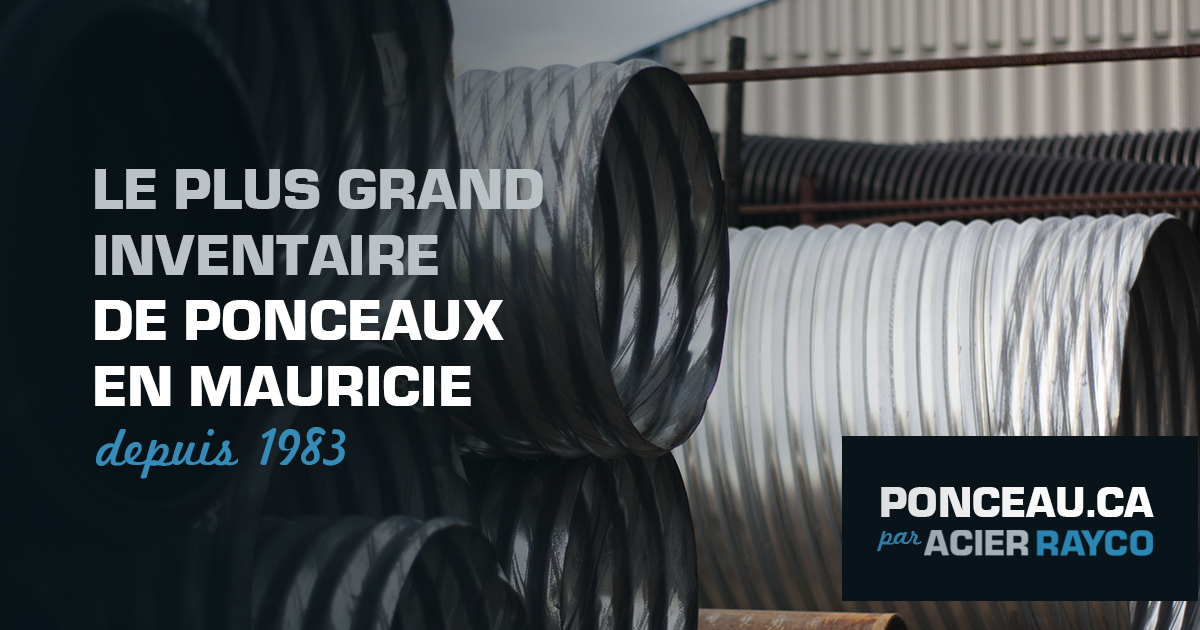 Accueil | Ponceau.ca | Le plus grand inventaire de ponceaux en Mauricie